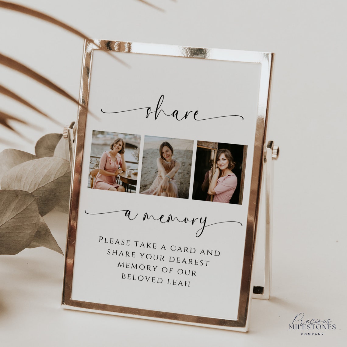 Share a Memory Card Template With Photo, Personalized Favorite Memory ...