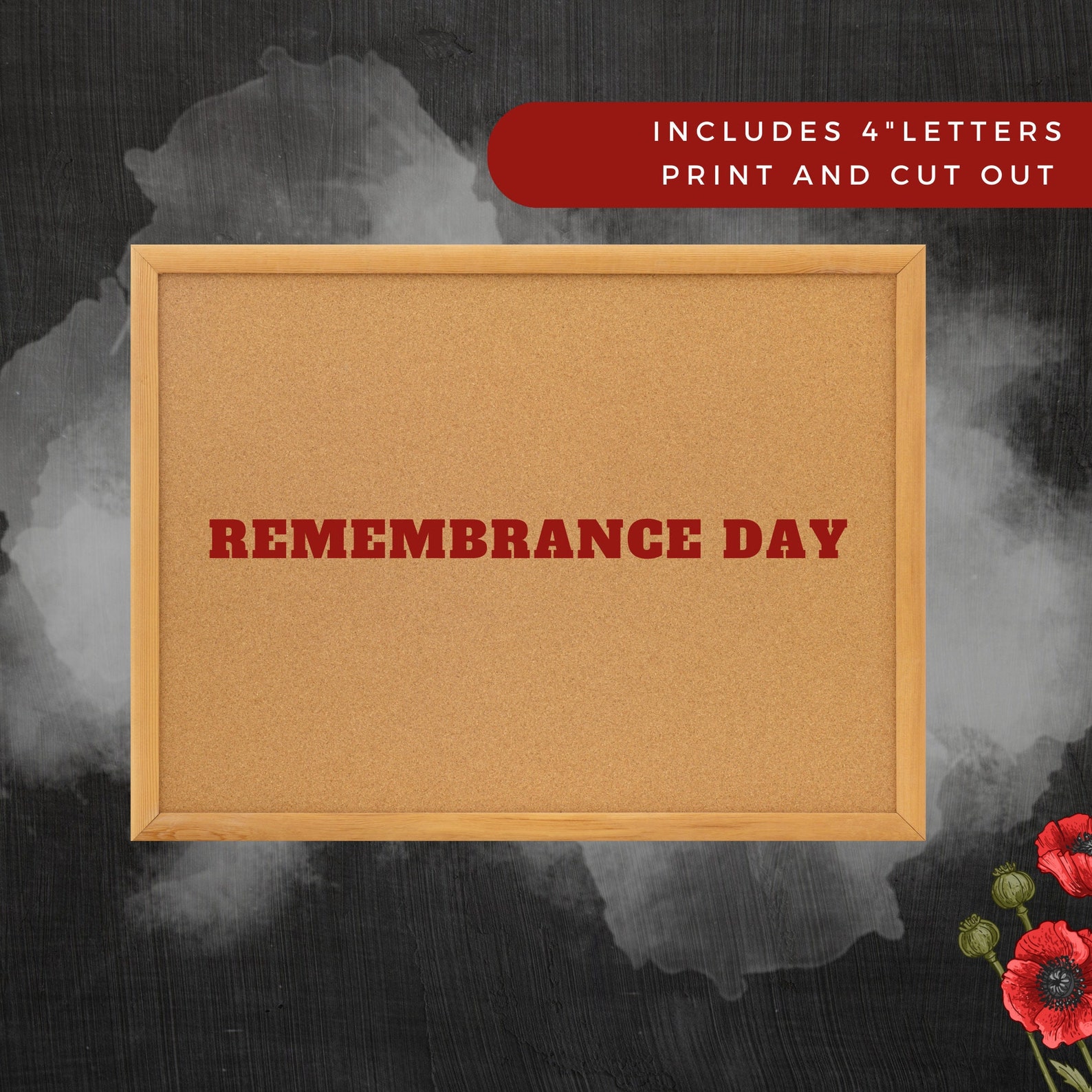 Remembrance Day Bulletin Board Printable Posters, INSTANT Download ...