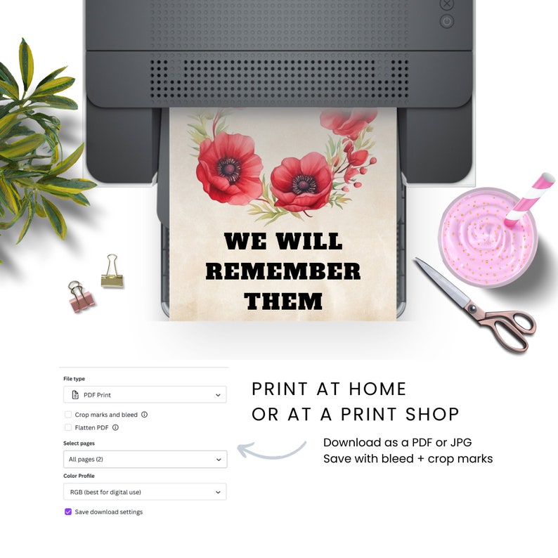 Remembrance Day Bulletin Board Printable Posters, INSTANT Download ...