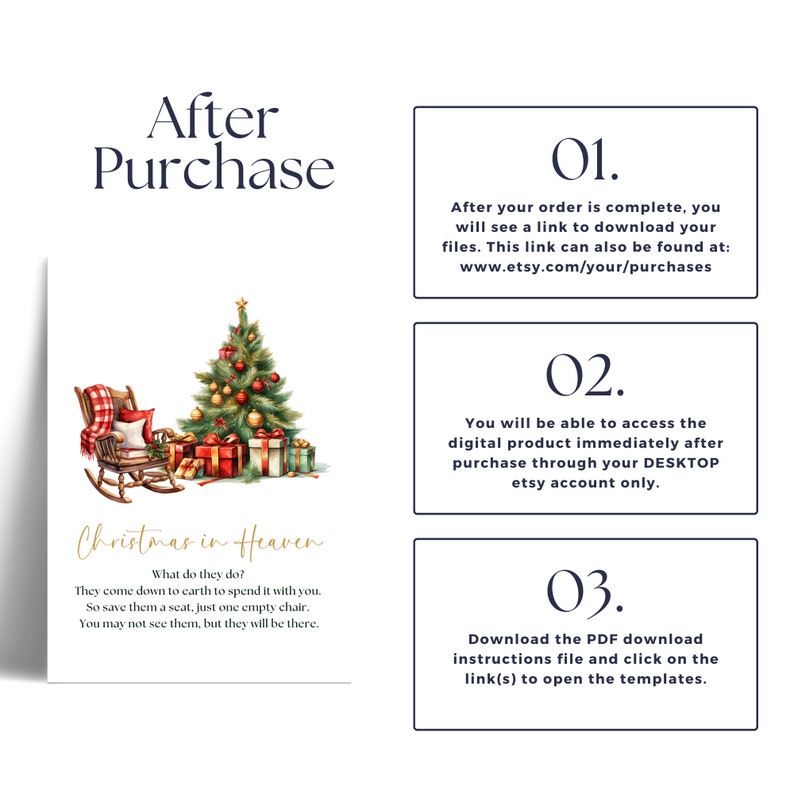 Printable Christmas in Heaven Poem, What Do They Do, Save a Chair ...