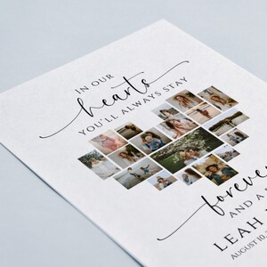 Double Sided Funeral Program Template, in Our Hearts Memorial Program ...