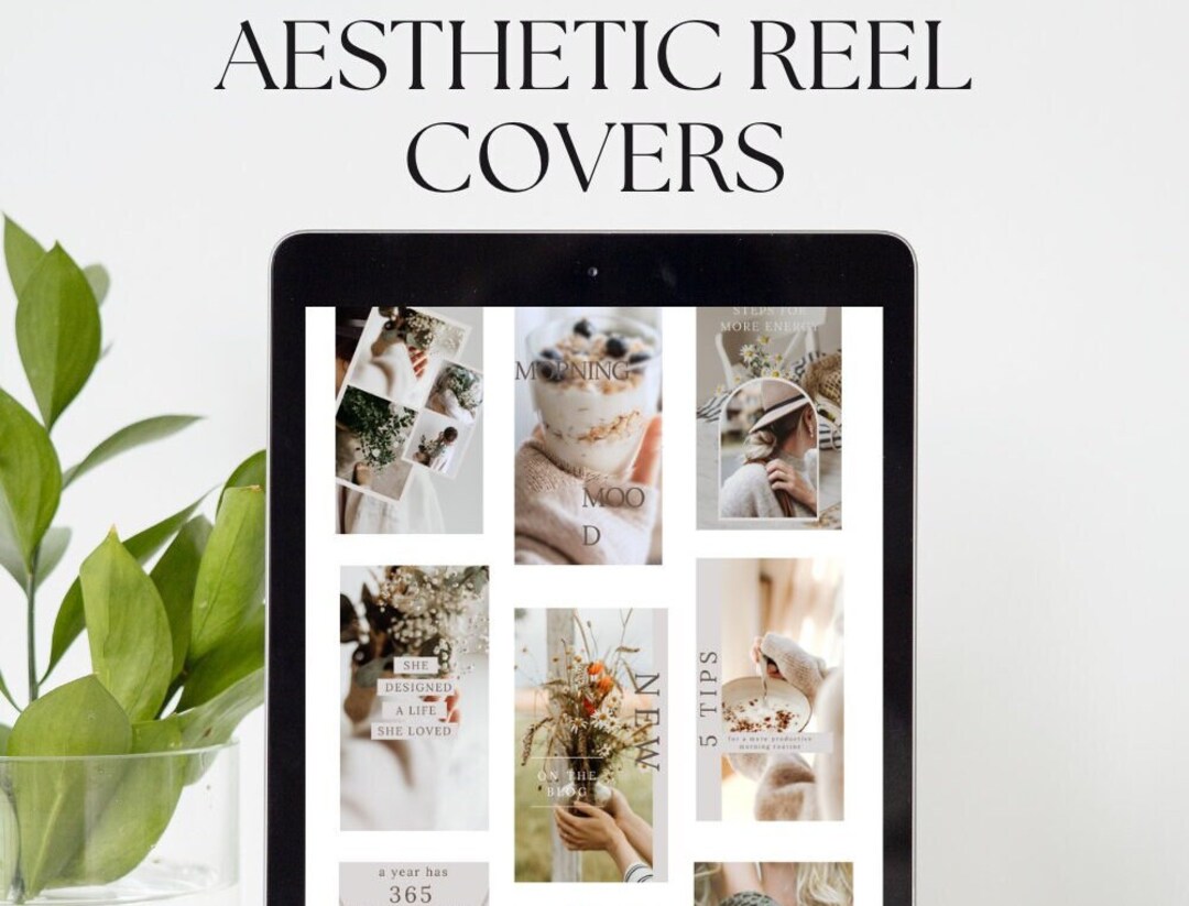 100 Aesthetic Reel Covers, Done for You, Faceless Instagram Reel Covers ...