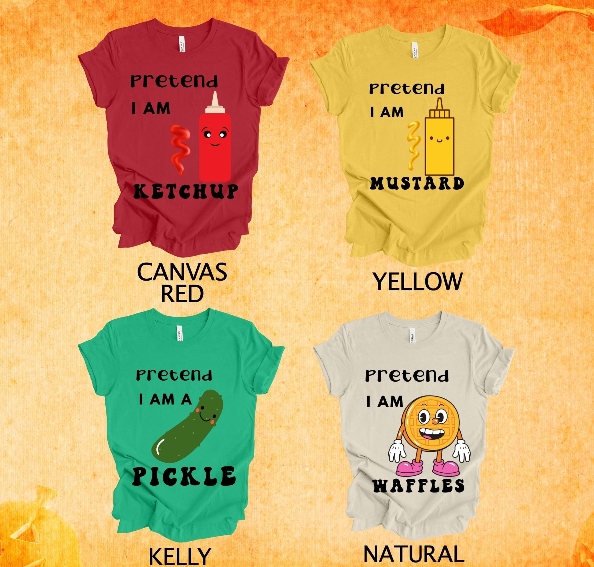 Condiments Group Costume, Couples Matching Shirt, Personalized ...