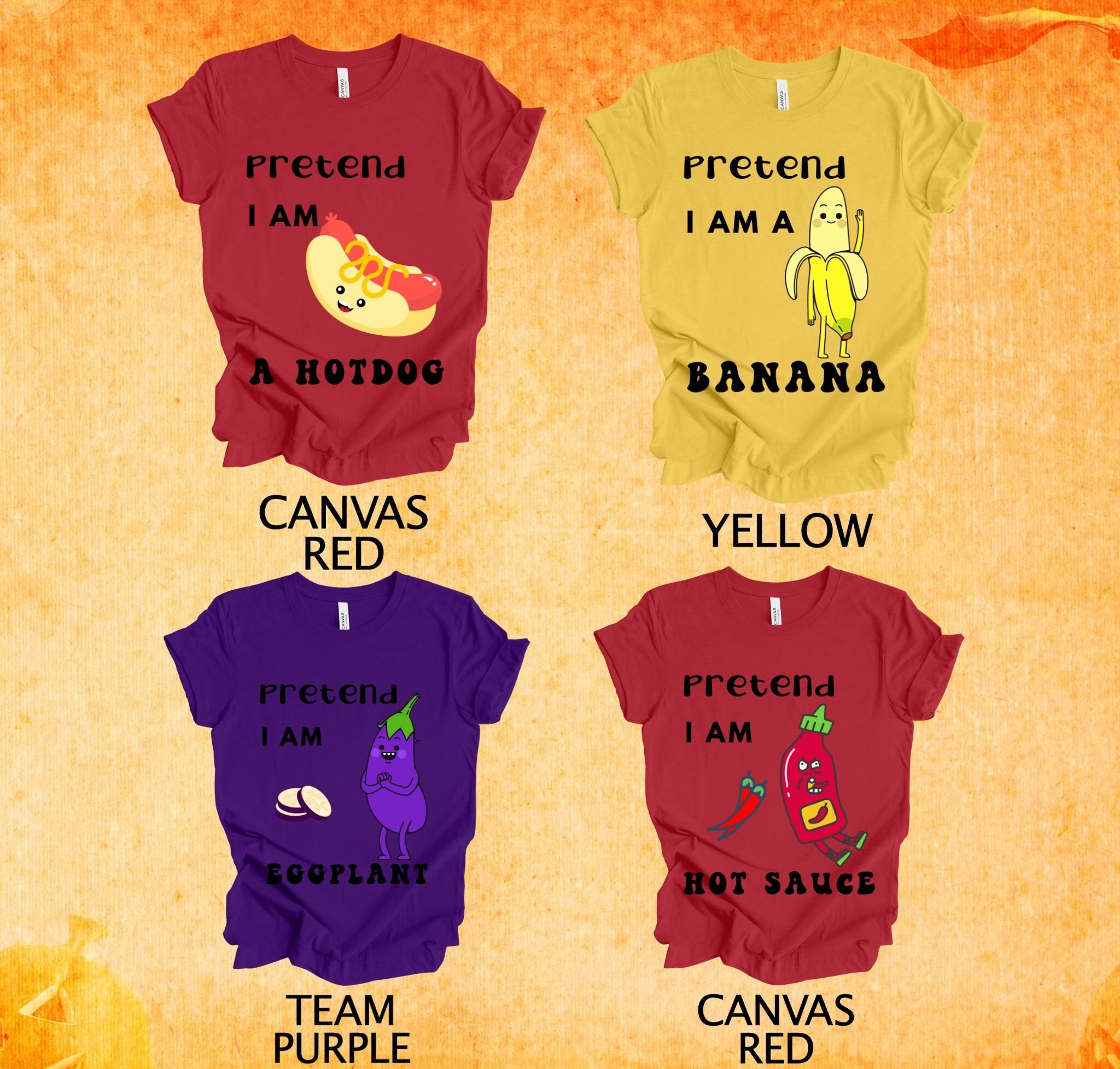 Condiments Group Costume, Couples Matching Shirt, Personalized ...