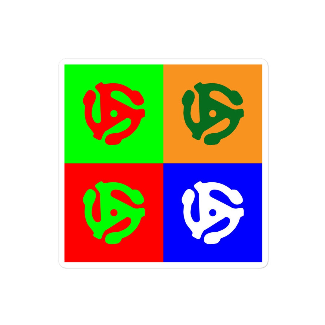 Retro Record Adapters Sticker - Etsy