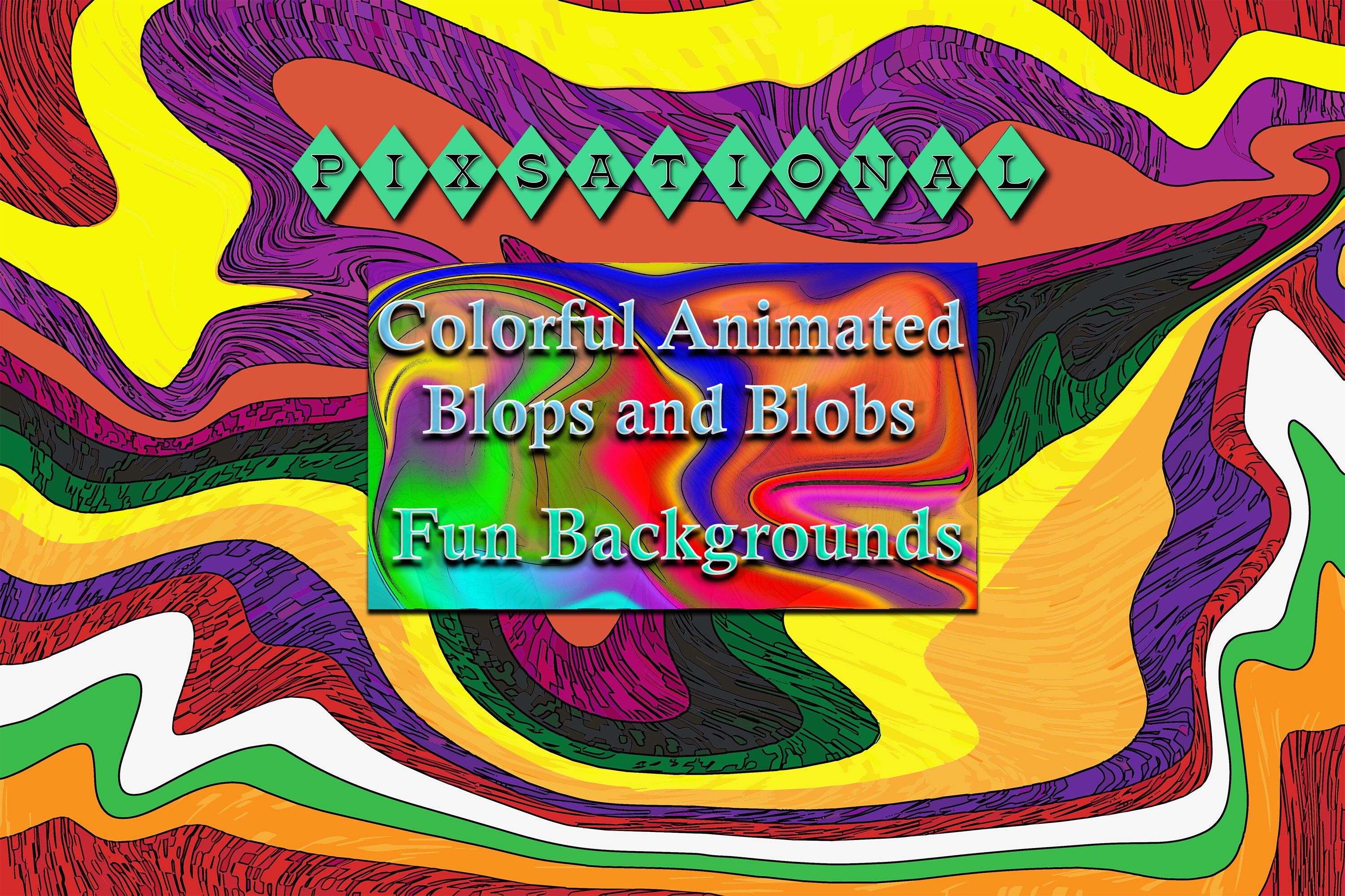 Pixsational Colorful Animated Blops and Blobs Backgrounds - Etsy