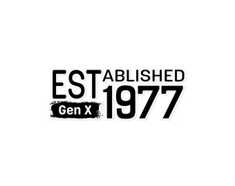 Gen X Circa 75 Retro Sun Sticker - Etsy