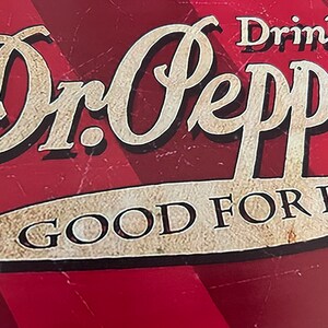 Dr Pepper Tin Metal Sign Man Cave Decor Garage Gifts for Men Wall Decor ...