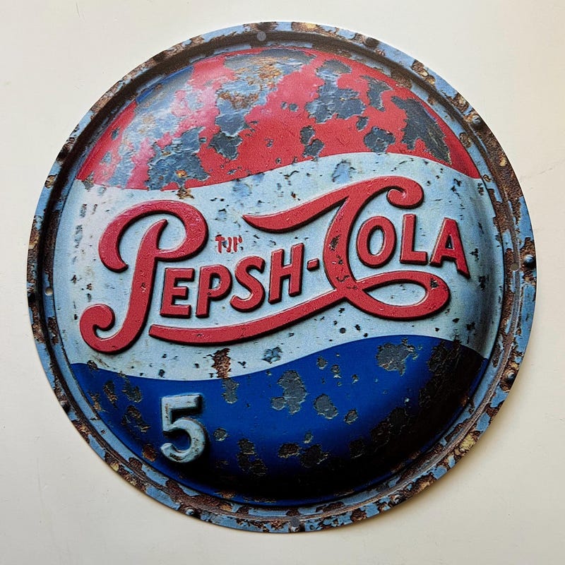 Pepsi Metal Signs - Etsy
