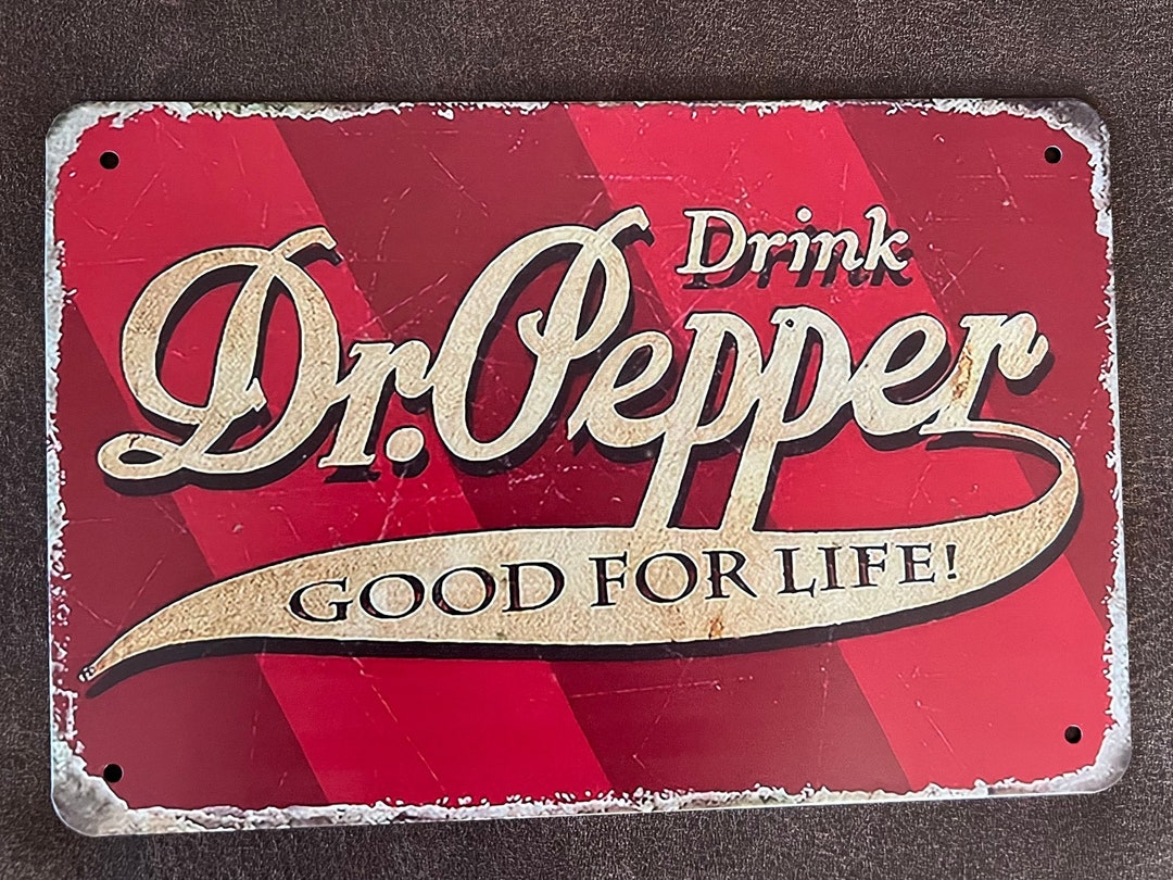 Dr Pepper Tin Metal Sign Man Cave Decor Garage Gifts for Men Wall Decor ...