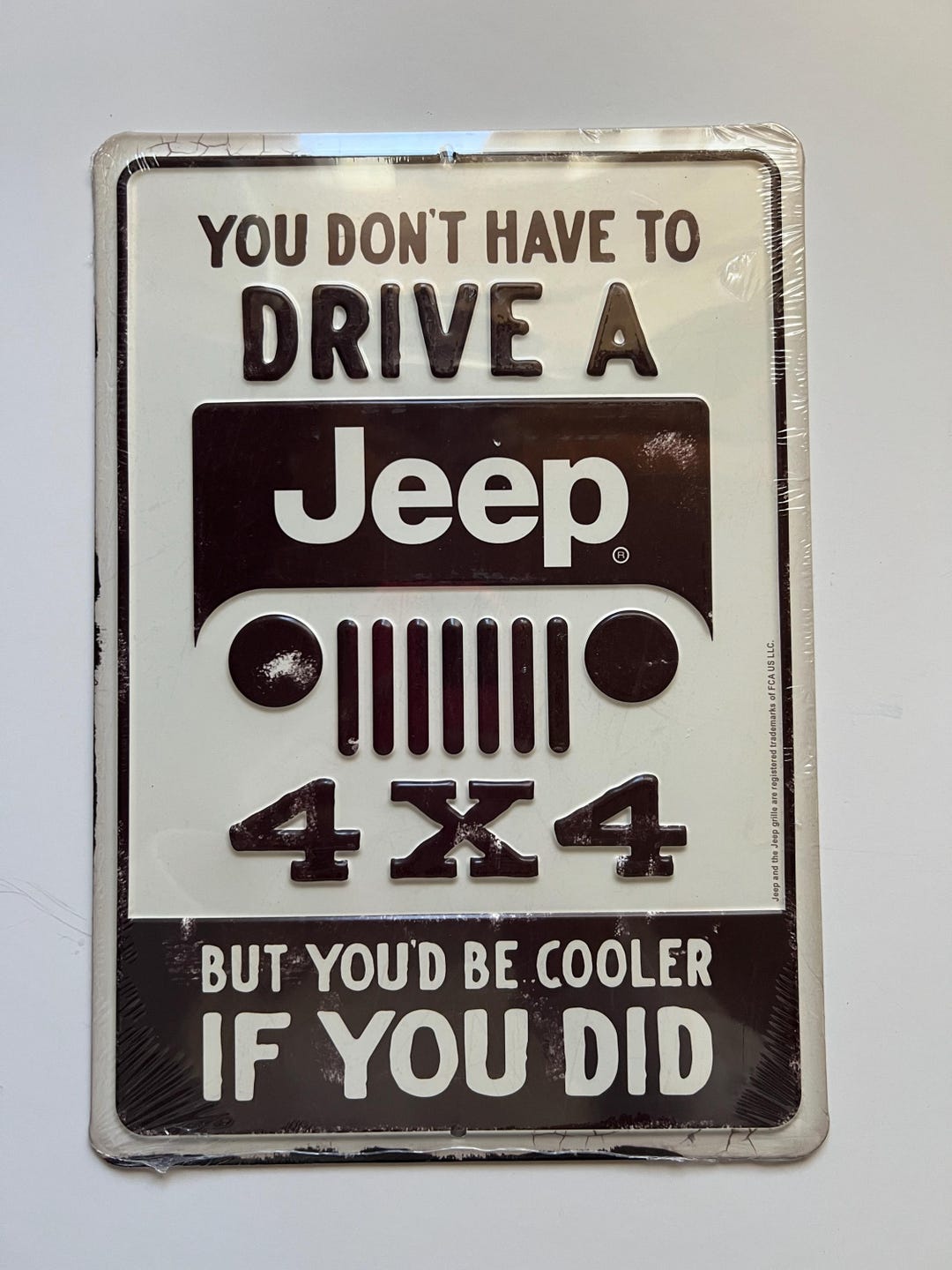 Jeep 10x7 Rustic Embossed Metal Sign Man Cave Decor Tin Sign Garage ...