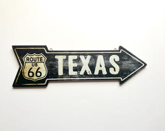 California Arrow Route 66 Wood Road Sign Vintage Decor Wall Decor for ...