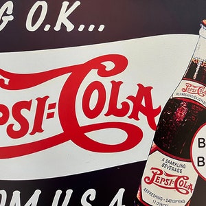 Pepsi Tin Metal Sign Man Cave Decor Bar Garage Shop Gifts for Men Pepsi ...