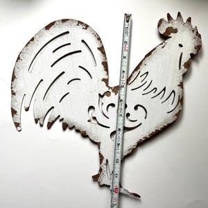12 Metal Rooster Sign Art Chicken Art Rustic Chicken Metal Signs ...