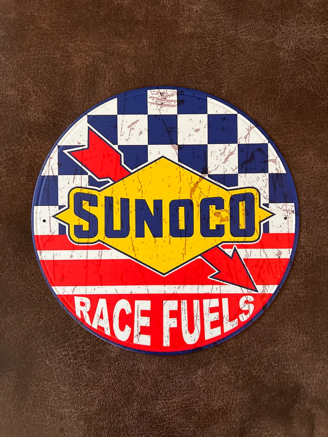 Sunoco Gasoline Metal Sign Motor Oil Gas Station Mancave Decor Tin Sign ...