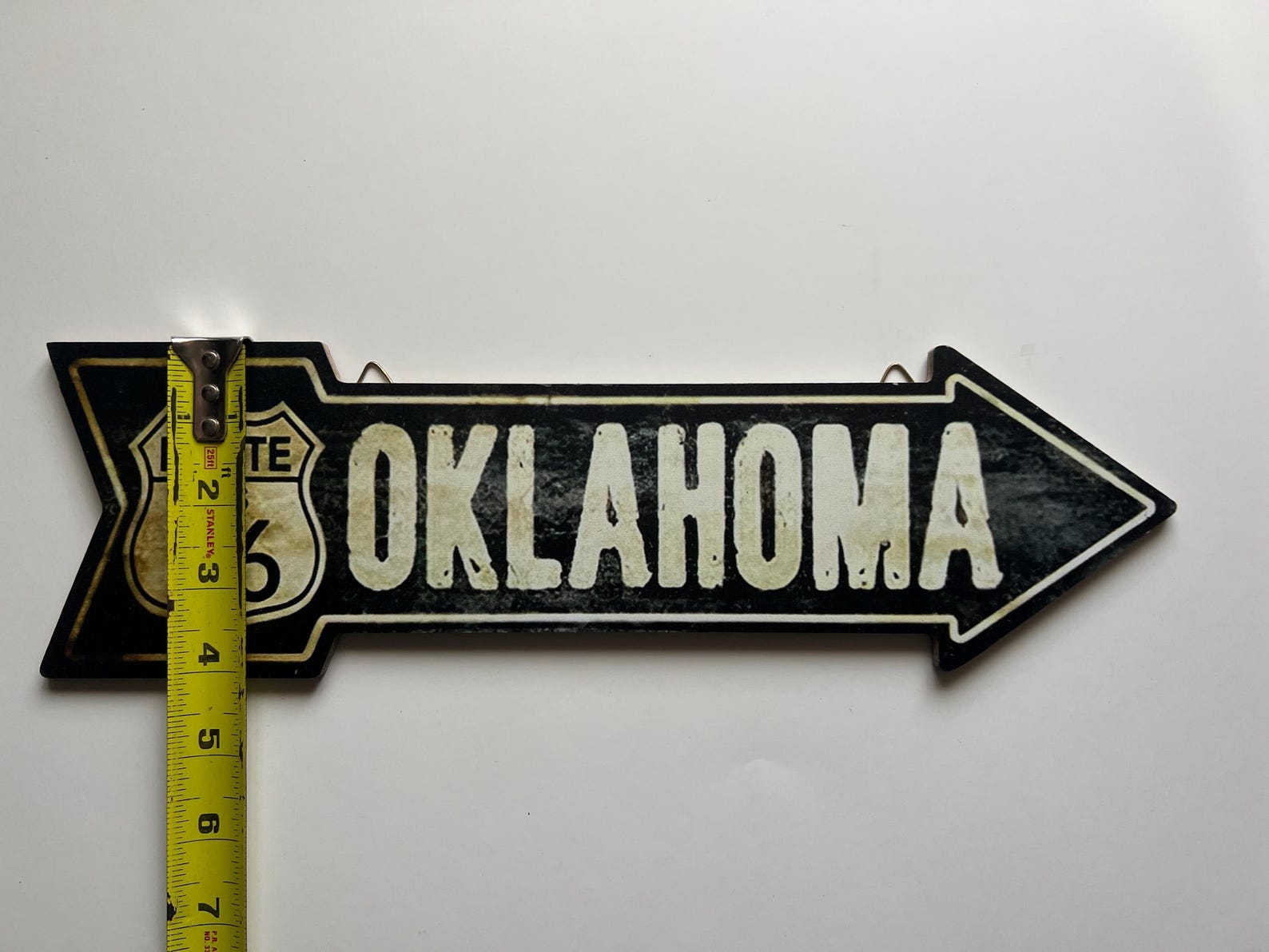Oklahoma Arrow Route 66 Wood Road Sign Vintage Decor Wall Decor for ...
