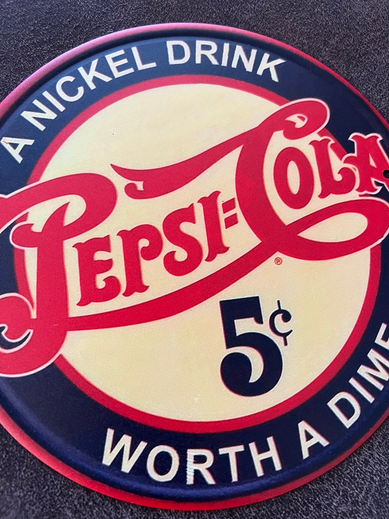 Pepsi Cola Tin Metal Sign Pepsi Decor Garage Wall Decor for Garage Sign ...