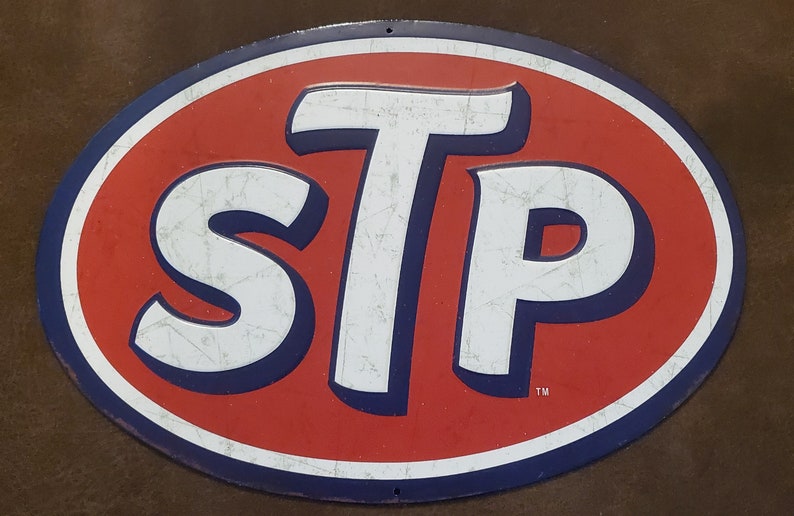 STP Sign Motor Oil Gas Station Mancave Decor Tin Sign - Etsy