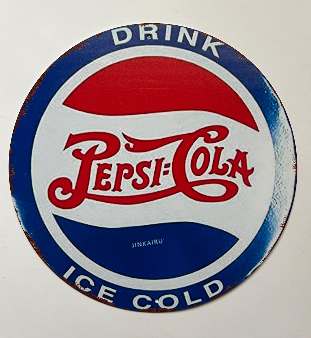 Round Pepsi Rustic Metal Sign Man Cave 8 Tin Sign Garage Sign Gifts for ...