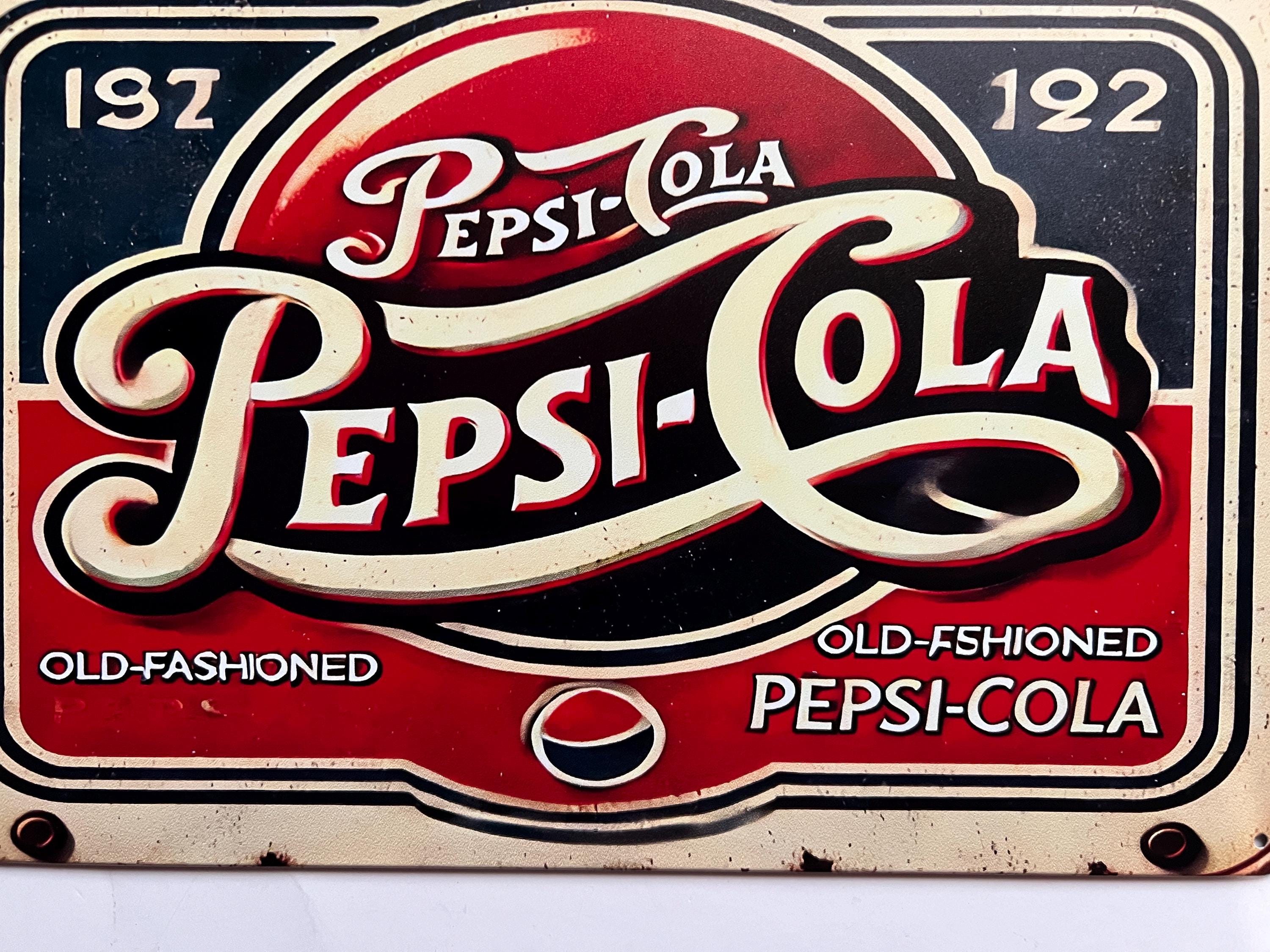 Pepsi Cola Tin Metal Sign Decor Garage Gifts for Men Wall Decor for ...