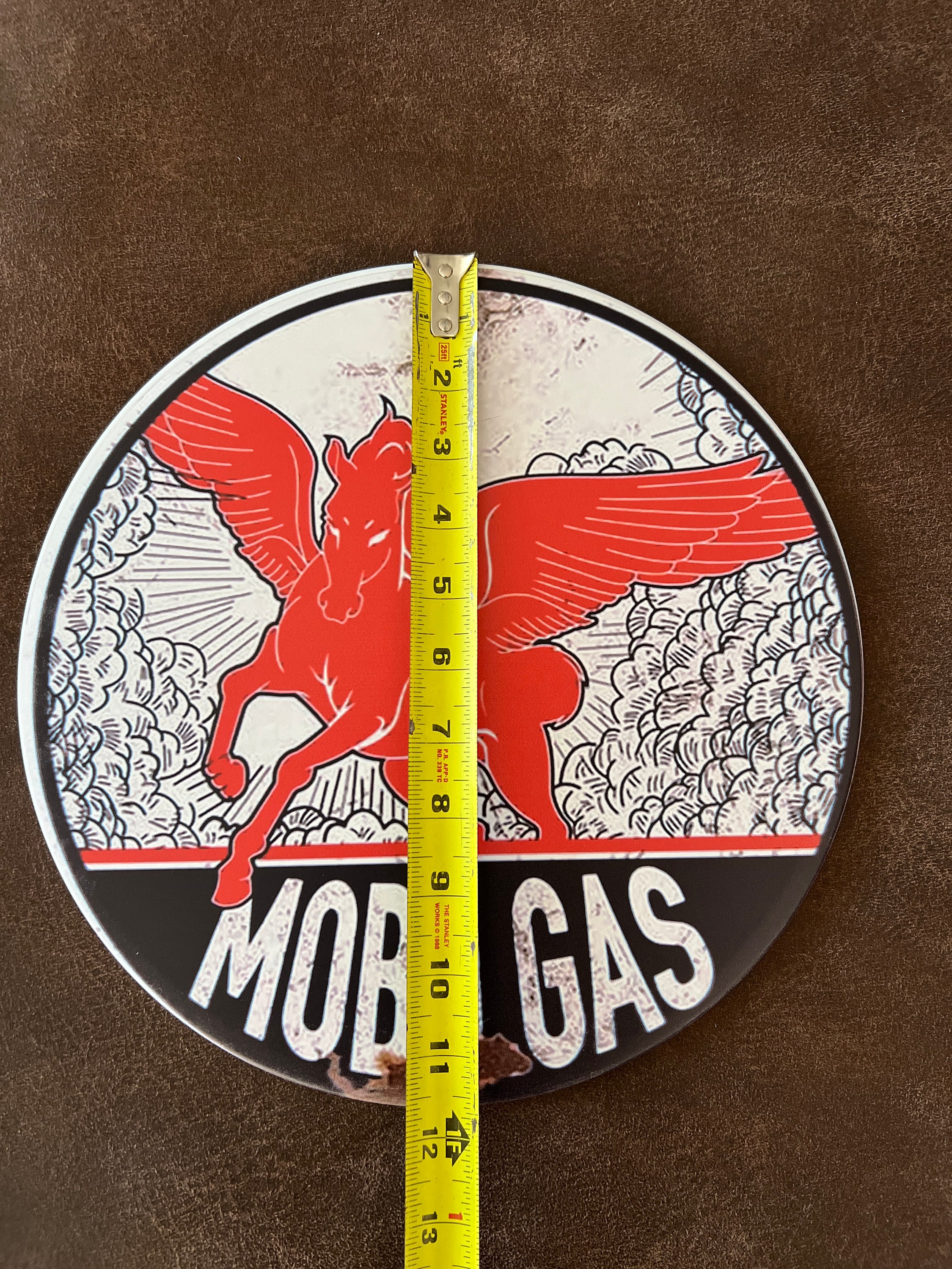 Mobil Gasoline Metal Tin Sign Motor Oil Gas Station Mancave Decor ...