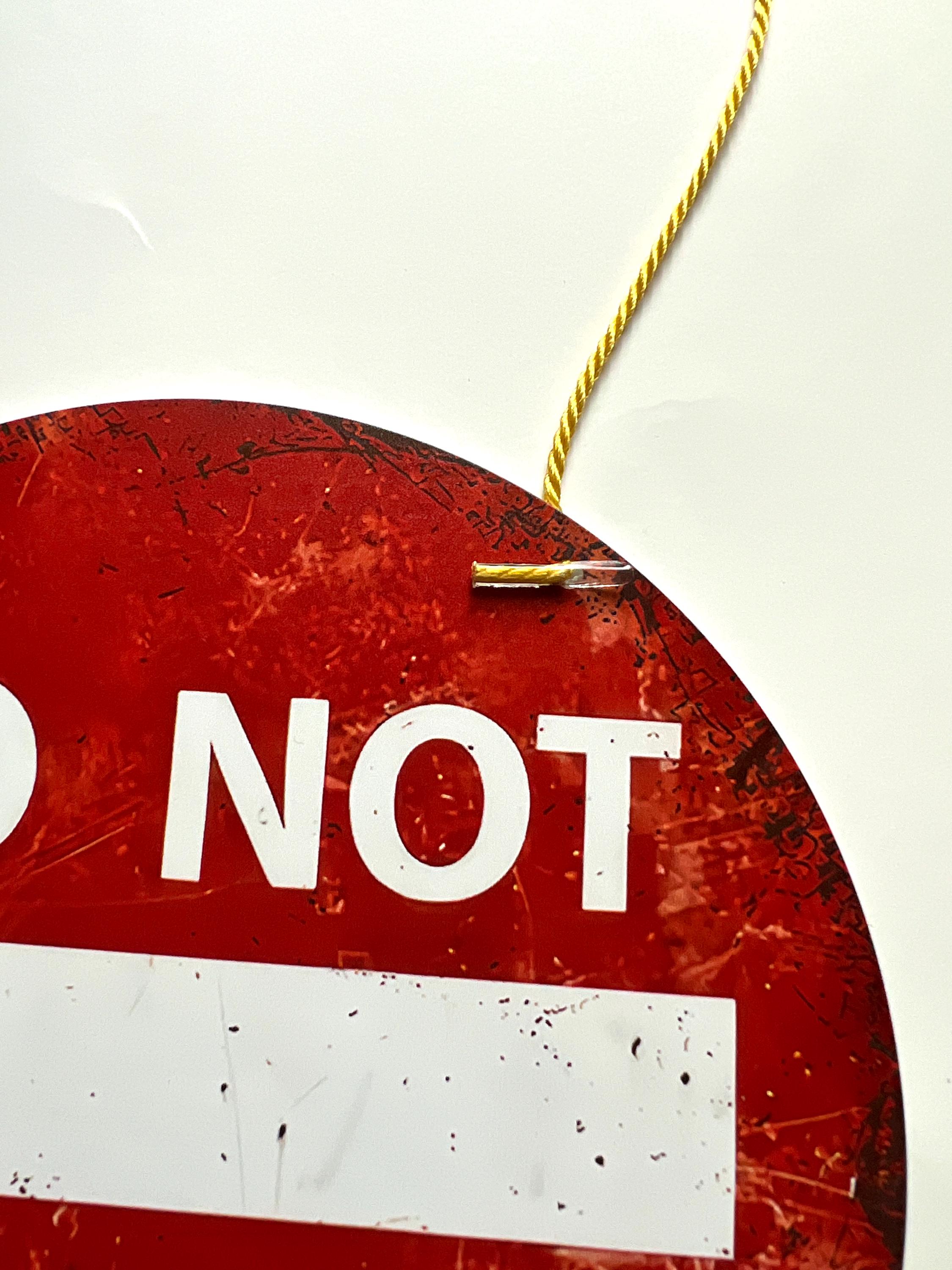 8" Do Not Enter Metal Sign Hanging Enter Sign Red Circle Sign for Door ...