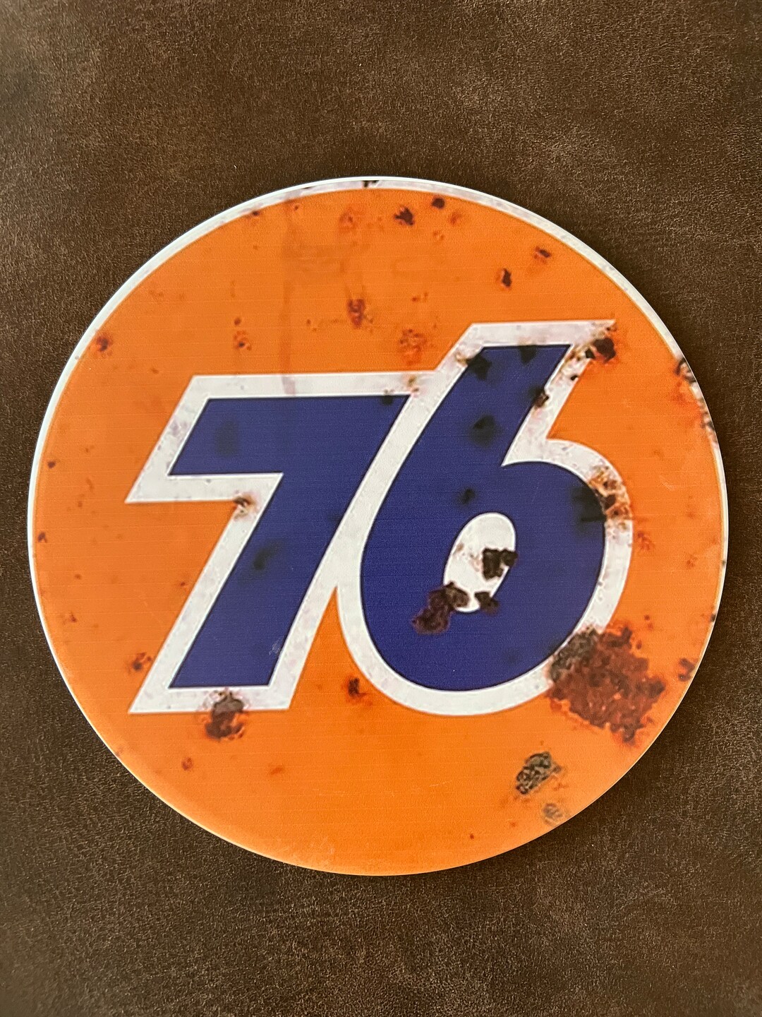 76 Gasoline Tin Metal Sign Motor Oil Gas Station Mancave Decor Sign ...