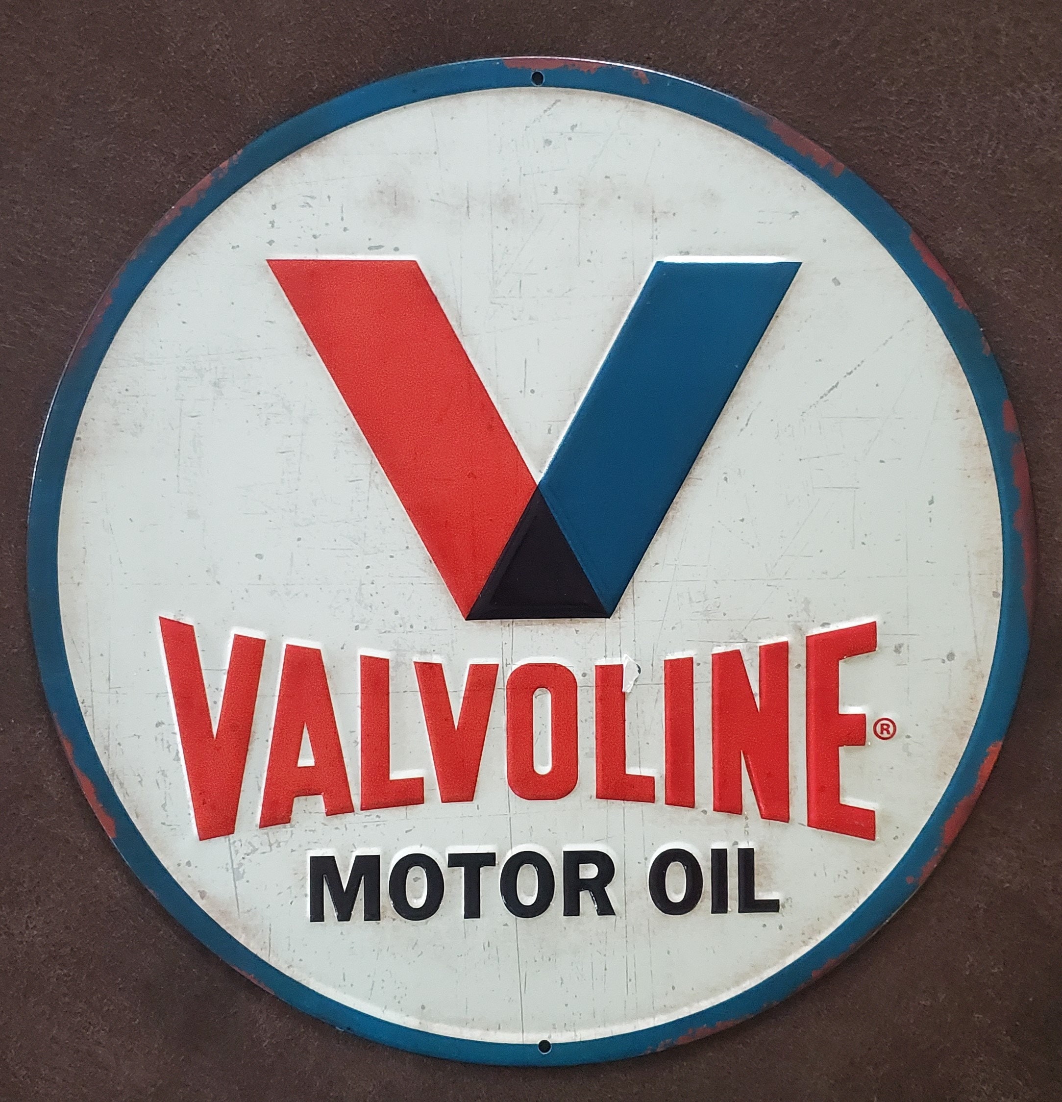 Valvoline Motor Oil Metal Sign Mancave Garage Shop Gas Station Oil - Etsy