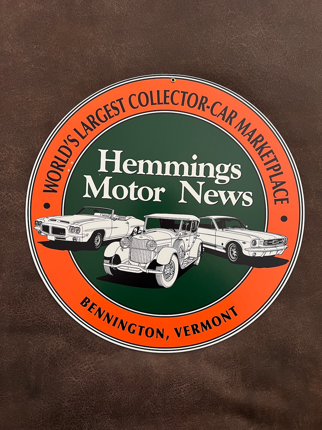 Hemmings Motor News Porcelain Sign Rustic Home Decor Mancave Garage Bar ...