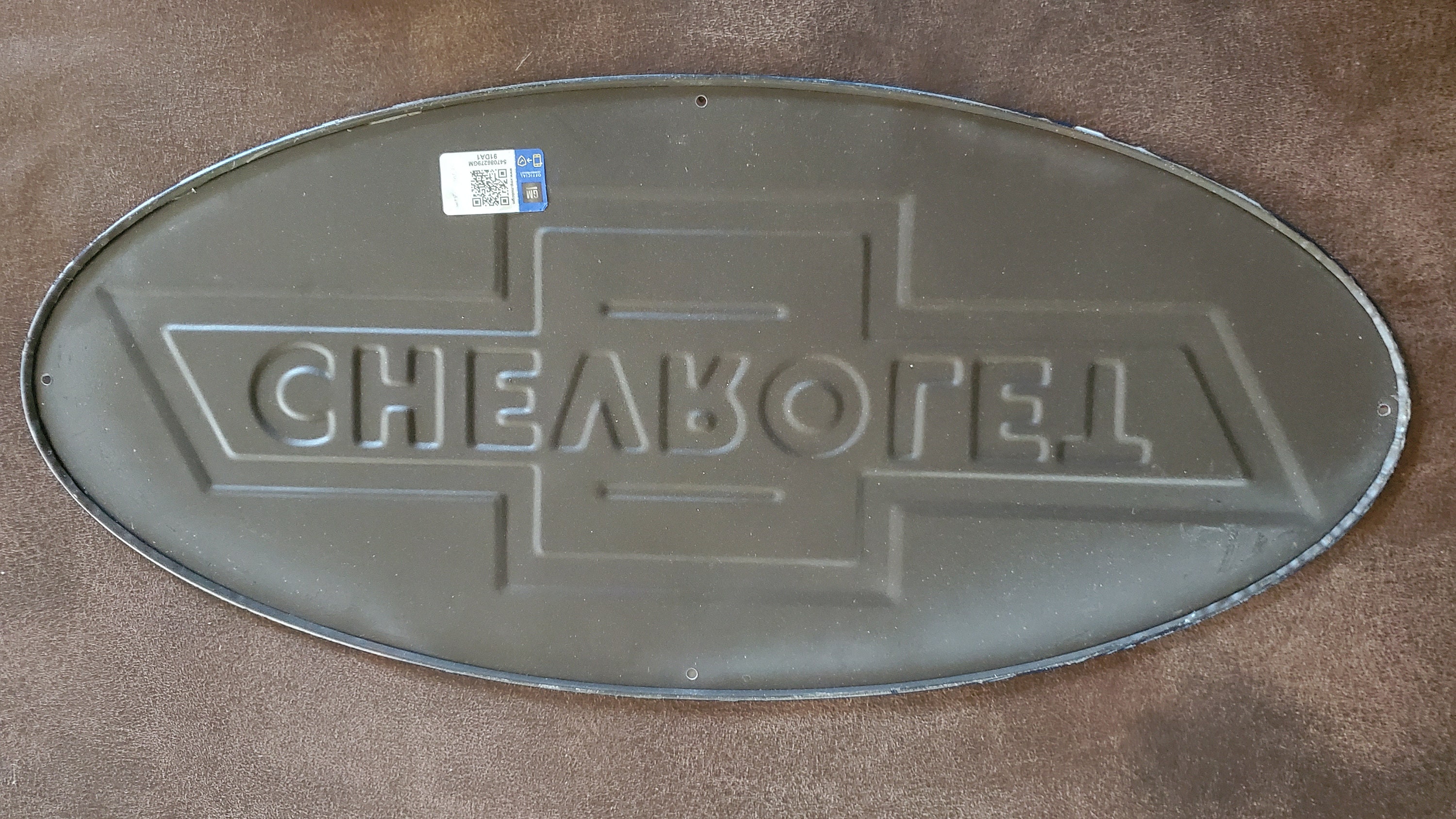 Chevrolet Metal Stars and Stripes Sign Motor Oil Gas Station Mancave ...