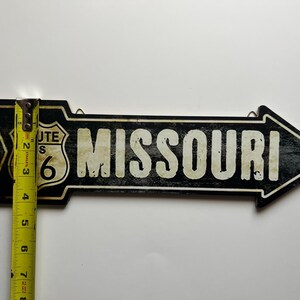 Missouri Arrow Route 66 Wood Road Sign Vintage Decor Wall Decor for ...
