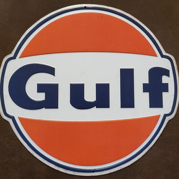 Gulf Oil Metal Sign - Etsy