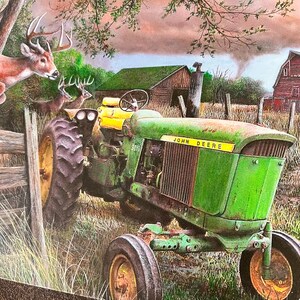 John Deere Tin Metal Sign Man Cave Decor Garage Gifts for Men Wall ...