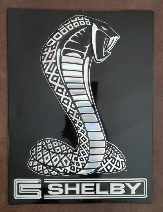 Shelby Cobra Logo Metal Sign Motor Oil Gas Station Mancave - Etsy