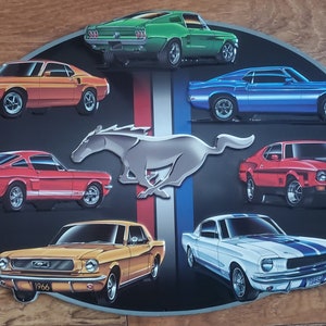 Ford Mustang Sign Motor Oil Gas Station Mancave Decor Tin Sign 19.5 X ...