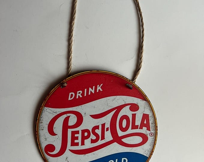 Round Pepsi Rustic Wood Sign Man Cave 8" Wood Sign Garage Sign Gifts ...