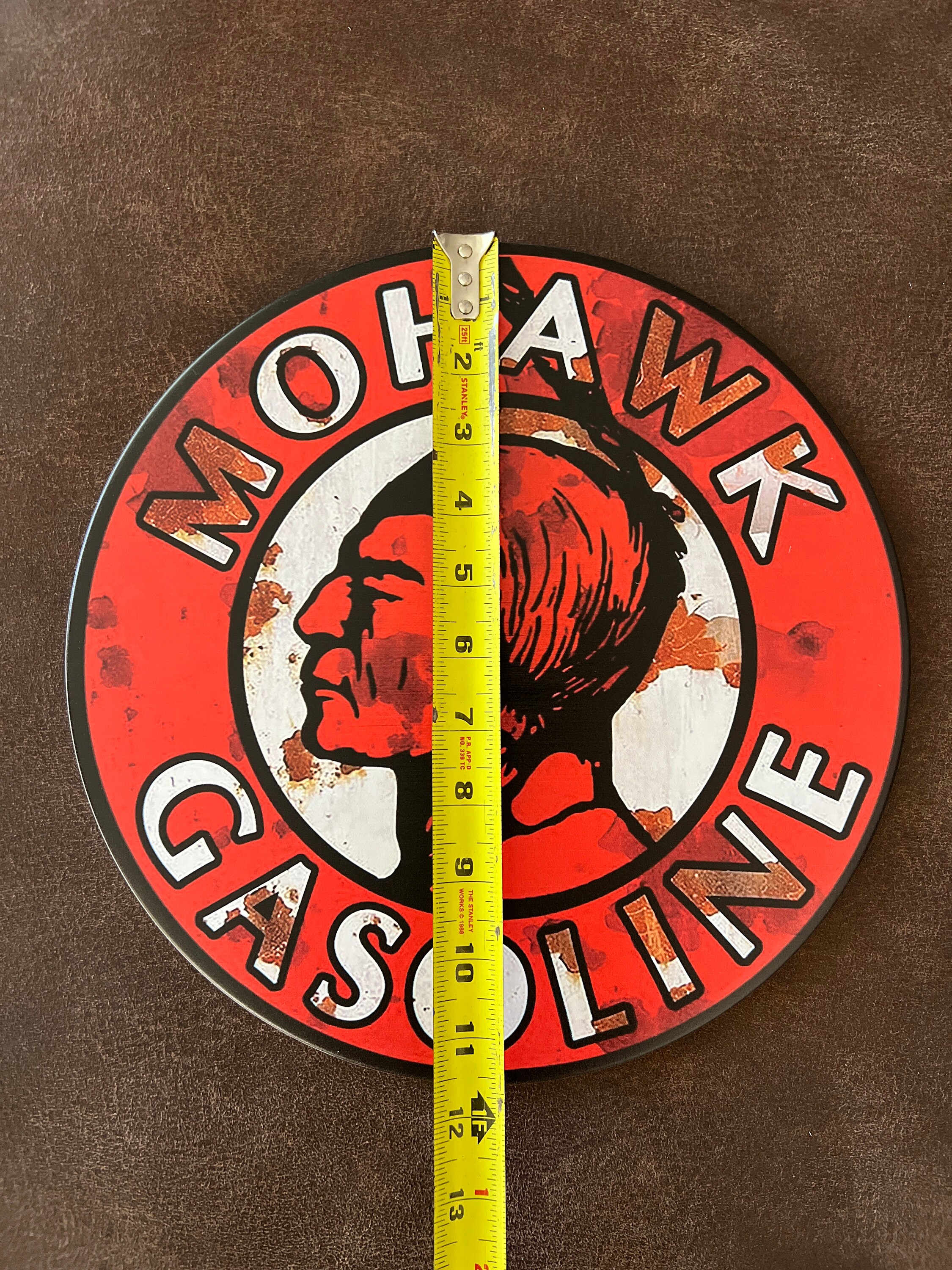 Mohawk Gasoline Metal Sign Motor Oil Gas Station Mancave Decor Tin Sign ...