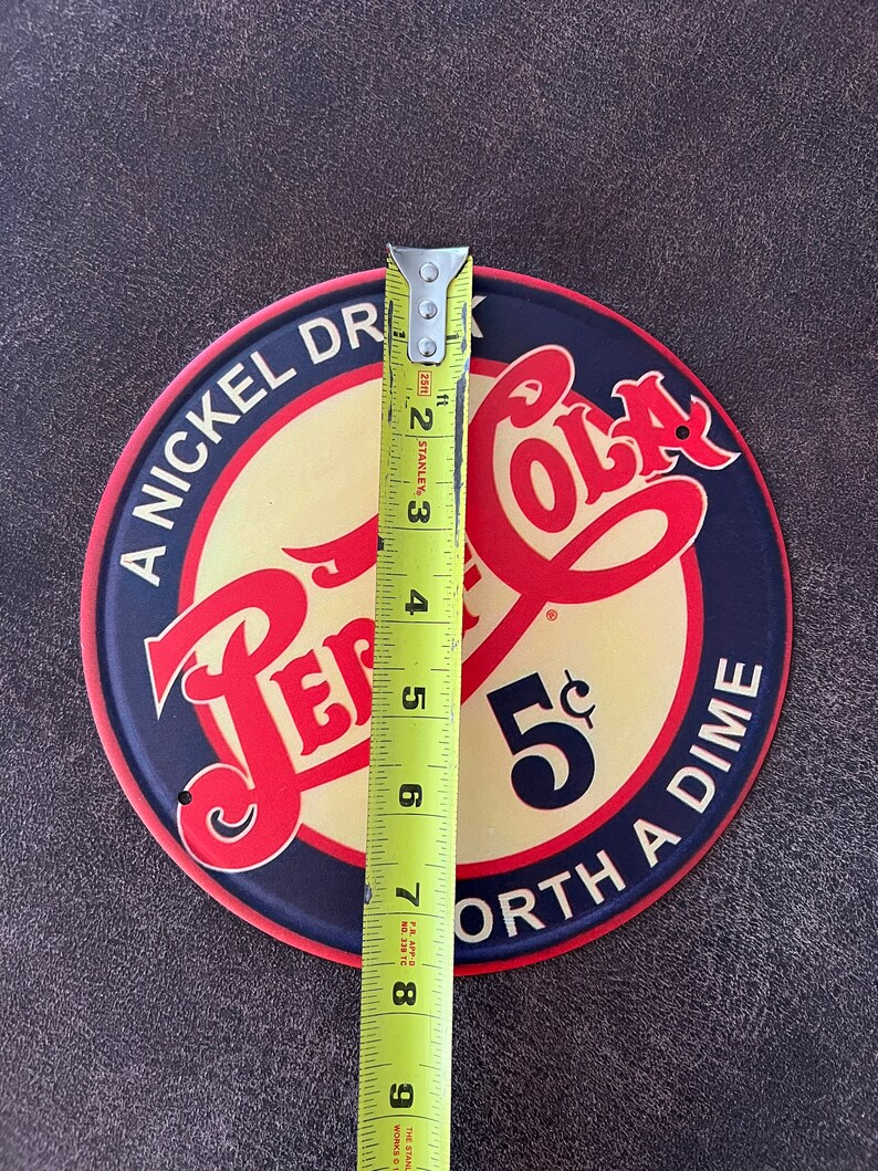 Pepsi Cola Tin Metal Sign Pepsi Decor Garage Wall Decor for Garage Sign ...