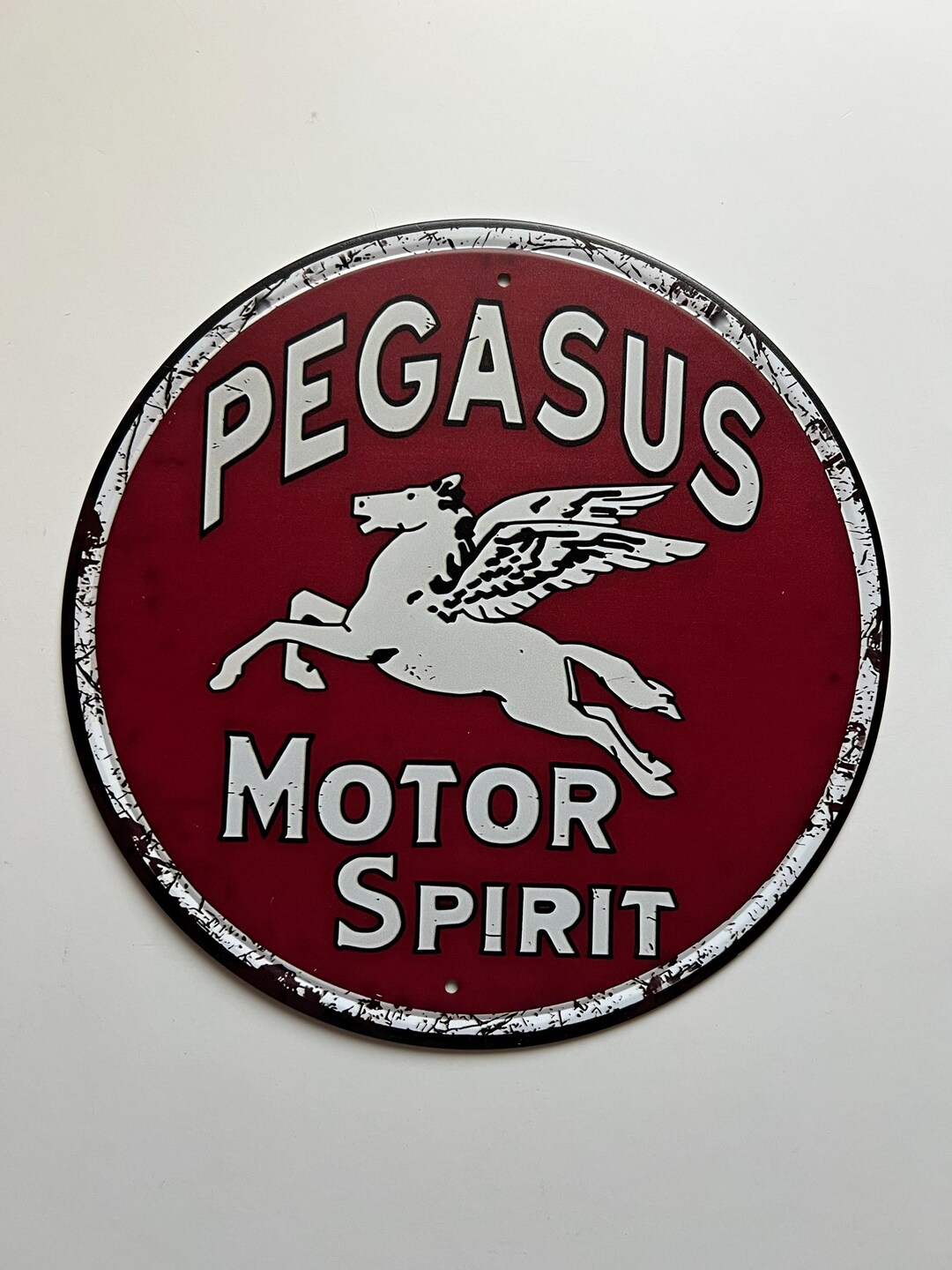 Pegasus Motor Garage Old Car 8" Tin Metal Sign Mancave Decor Sign ...