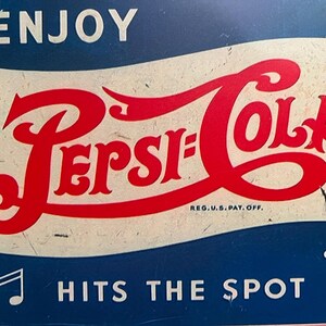 Pepsi Cola Tin Metal Sign Decor Garage Gifts for Men Wall Decor for ...