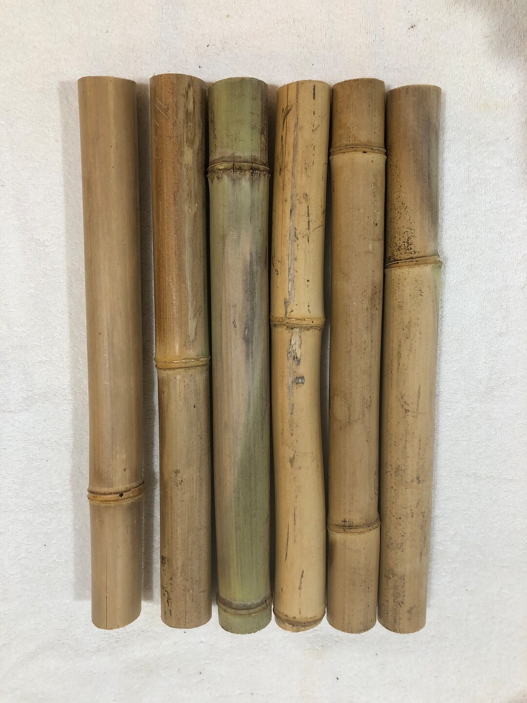 BAMBOO box of 6 18 Bamboo Poles, Naturally Dried, Approximate 1 1/2 ...