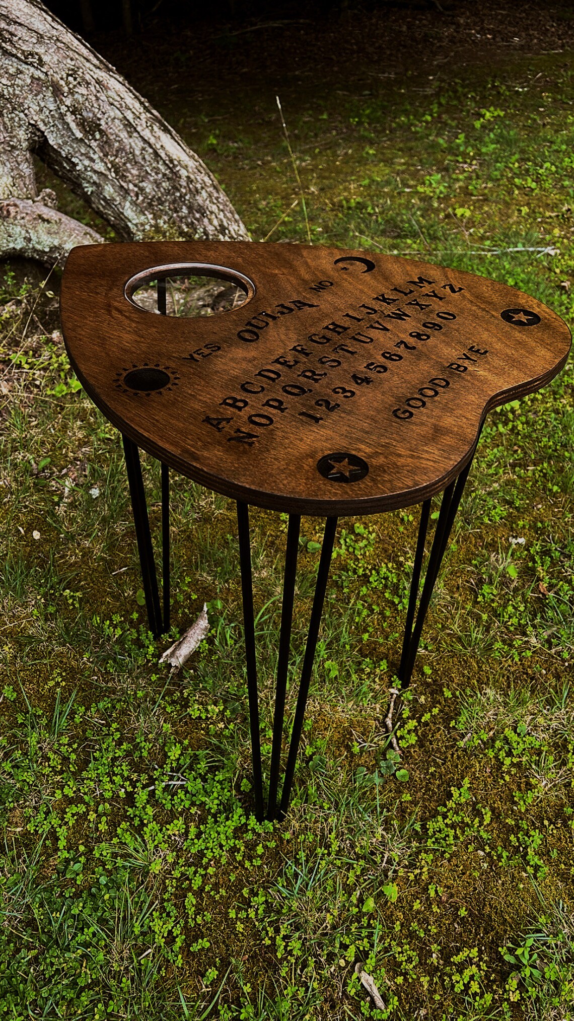 Ouija Board Table W Circle Cutout - Etsy UK