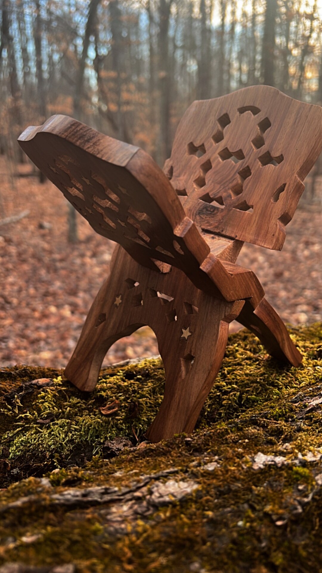 Carved Wooden Grimoire Holder - Etsy