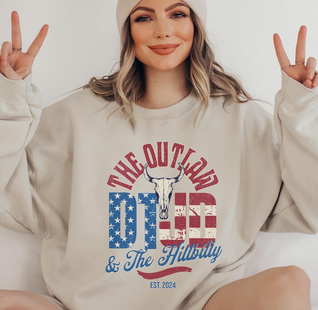 Outlaw and Hillbilly Trump Vance Sweatshirt Republican Conservative ...