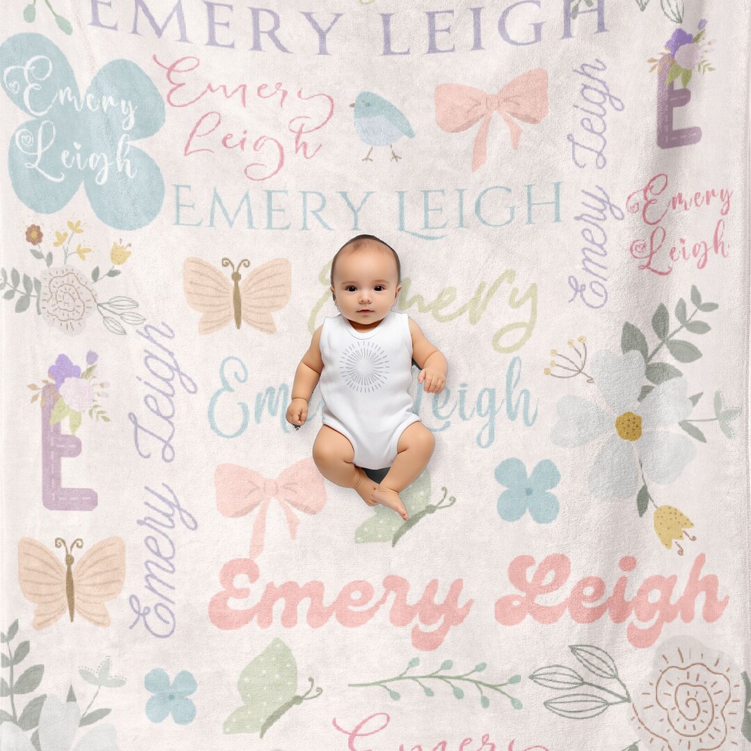 Initial Blanket and Throws Personalized Blanket Baby Personalized Throw ...