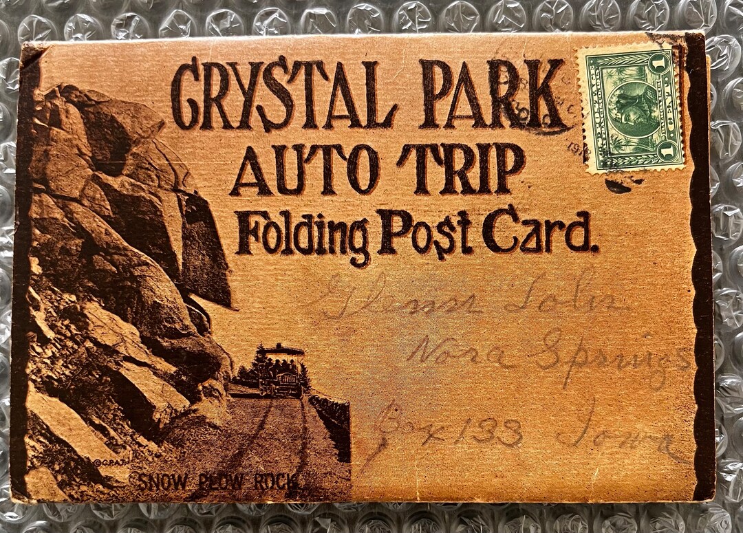 1913 Crystal Park Auto Trip Colorado Springs Stuart Brothers Manitou ...