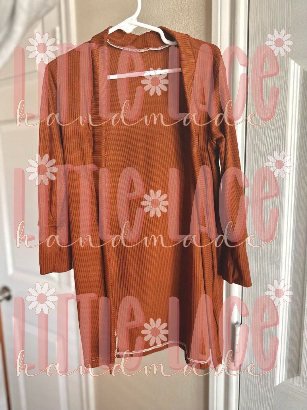 Handmade Rust Color Cardigan for Baby and Toddler Girls, Fall Outfit ...