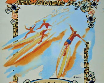 Amazing Surfing Poster - Best Gift for a Surfer - A2 - 590mm X 420. - Etsy