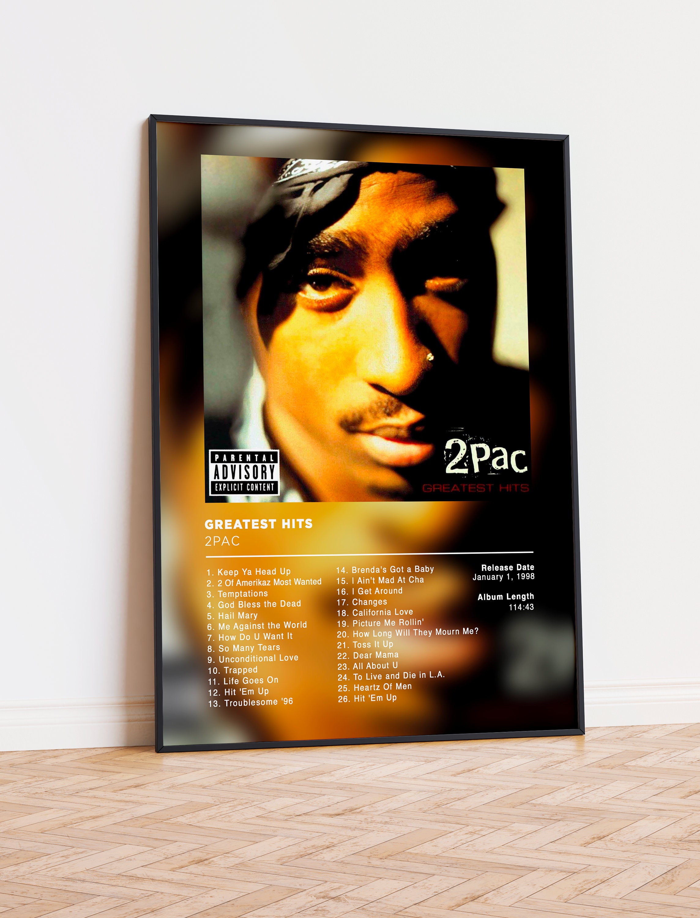 Album Poster Greatest Hits by 2pac Rap Posters Album Cover - Etsy