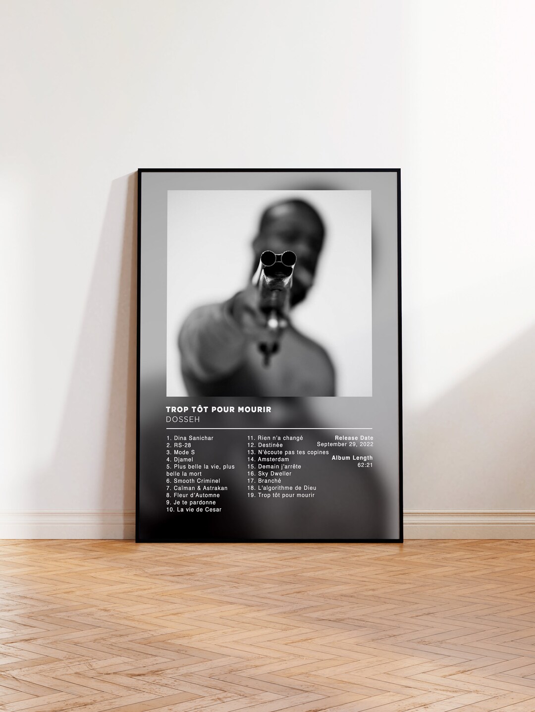 Album Poster Too Soon To Die By Dosseh Rap Posters Album Etsy